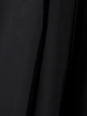 MAISON MARGIELA High Waist Pleated A-line Skirt With Raw Edge Hem