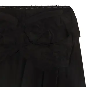 MAISON MARGIELA High Waist Pleated A-line Skirt With Raw Edge Hem