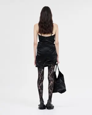 We11Done Satin V-neck Mini Dress