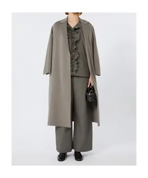 Max Mara Cotton Drawstring Trousers - Medium Gray