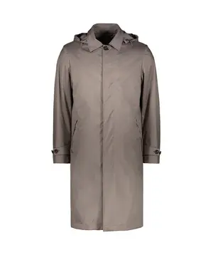 MOORER Rialto Hooded Waterproof Coat - Gray