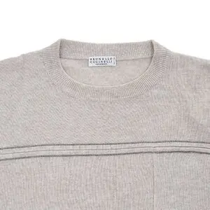 Brunello Cucinelli Long Sleeve Crew Neck Sweater
