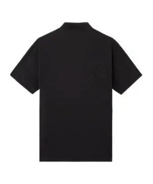 Stone Island Logo Patch Short Sleeved Polo Shirt - Black