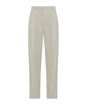 TOTEME Tailored Pressed Crease Pants - Gray