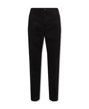 Kenzo Logo-patch Detail Chinos - Black