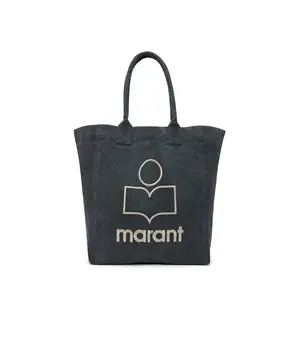 Isabel Marant Étoile Yenky Logo Printed Tote Bag - Black