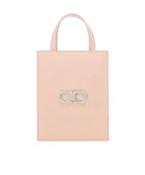 FERRAGAMO Gancini Plaque Mini Tote Bag