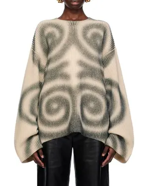 Nanushka Spiral Wool-blend Jumper