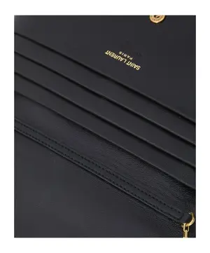 Saint Laurent Logo Plaque Bi-fold Wallet