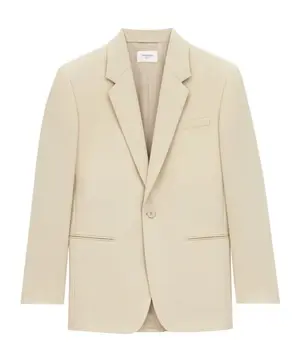 Saint Laurent Yves Single-breasted Jacket - Beige