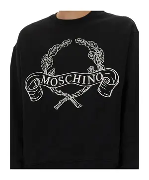 Moschino Sweatshirt With Laurel Crown Logo Embroidery