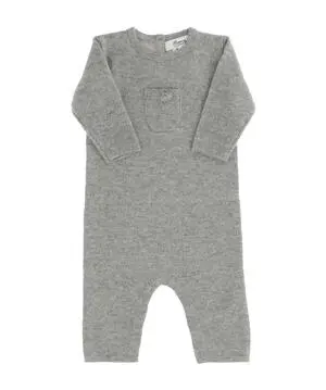Bonpoint Round Neck Cashmere Jumpsuit - Gray