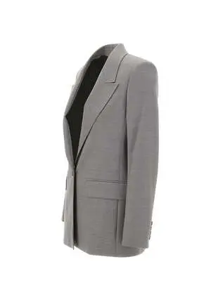 Max Mara Bolsena Single-breasted Tailored Blazer - Grey