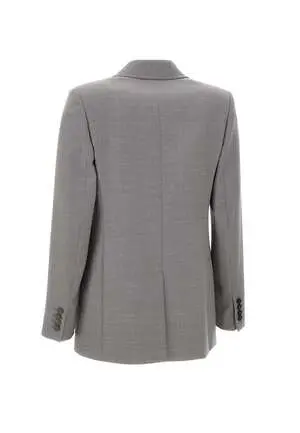 Max Mara Bolsena Single-breasted Tailored Blazer - Grey