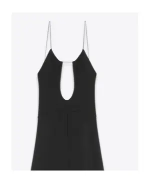 Saint Laurent Sleeveless Maxi Dress With Cut-out Detail