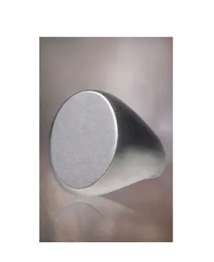 MAISON MARGIELA Logo-engraved Brushed Finish Signet Ring - Gray