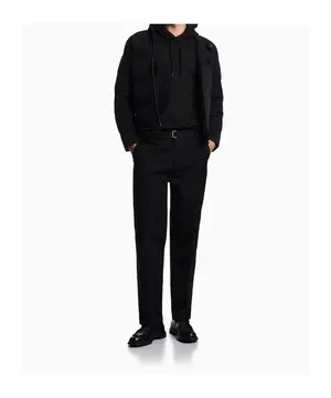 Emporio Armani All-over Logo Detailed Drawstring Hoodie