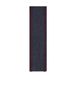 Bally Logo Wool Scarf - Black