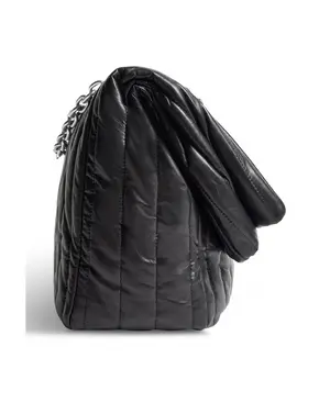 Balenciaga Monaco Medium Quilted Chain Shoulder Bag