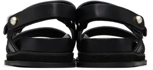 JIMMY CHOO Fayence City Flat Sandals - Black