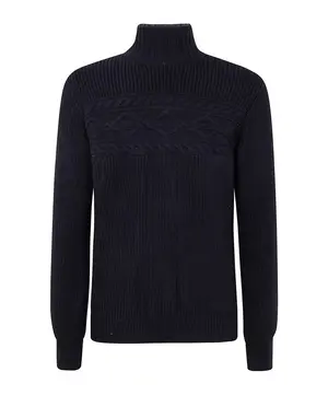 Zegna High Neck Knitted Jumper - Black