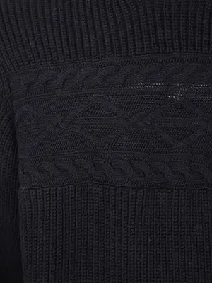 Zegna High Neck Knitted Jumper - Black