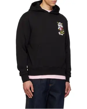 Kenzo Wild Tiger Embroidered Hoodie - Black