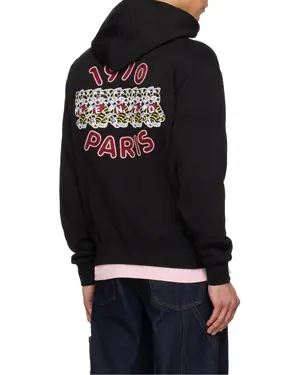 Kenzo Wild Tiger Embroidered Hoodie - Black