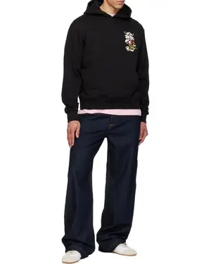 Kenzo Wild Tiger Embroidered Hoodie - Black