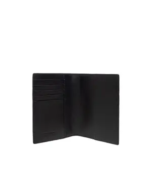 Bottega Veneta Intrecciato Weave Passport Holder - Black