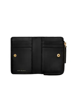 Tory Burch Kira Chevron Quilted Bi-fold Wallet - Black