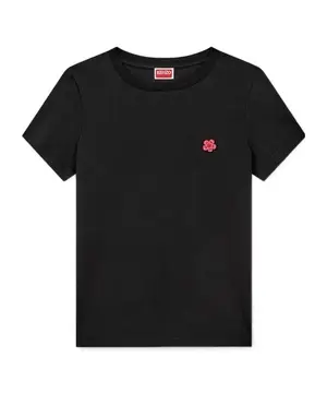 Kenzo Boke Flower Embroidered T-shirt - Black