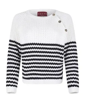 Gucci Striped Boxy Fit Jumper