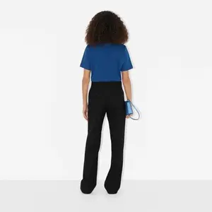 Burberry Logo Print Crewneck T-shirt - Blue