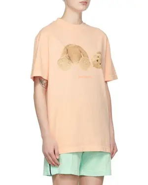 Palm Angels Bear-logo T-shirt - Nude