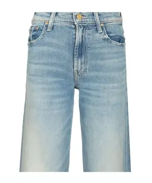MOTHER The Spinner Zip Sneak Flared Jeans - Gray