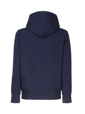 Polo Ralph Lauren Logo Zip-up Hoodie - Blue