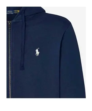 Polo Ralph Lauren Logo Zip-up Hoodie - Blue
