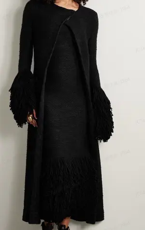 Gabriela Hearst Elet Coat With Fringe Detail