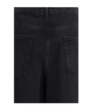 RÓHE Wide Leg Baggy Jeans - Black