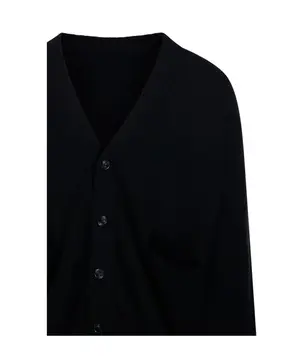 A PAPER KID Buttoned Patch-pocket Cardigan