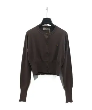 VIVIENNE WESTWOOD Orb Embroidered Knitted Cardigan