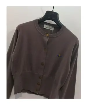 VIVIENNE WESTWOOD Orb Embroidered Knitted Cardigan