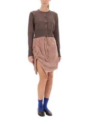 VIVIENNE WESTWOOD Orb Embroidered Knitted Cardigan