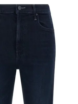 MOTHER The Mid Rise Smokin Skimp Jeans - Black