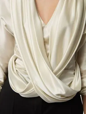 Nina Ricci Draped V-neck Top