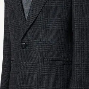NAMACHEKO Single-breasted Prince Of Wales Jacket - Black