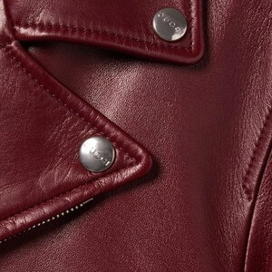 Gucci Leather Zip-up Jacket