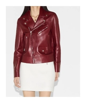 Gucci Leather Zip-up Jacket