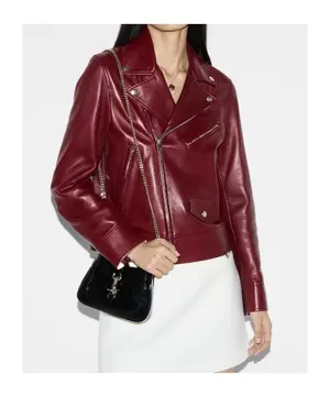 Gucci Leather Zip-up Jacket
